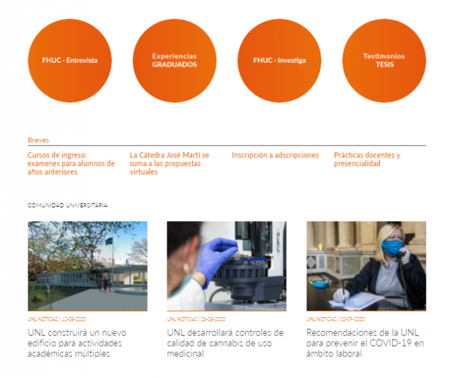 Nueva web de FHUC