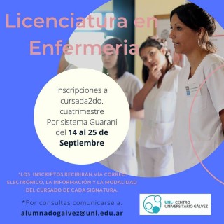 INSCRIPCIONES a materias del 2 do. Cuatrimestre