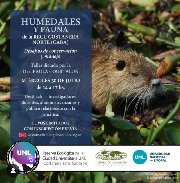 Taller: Humedales y fauna en la reserva Ecológica UNL